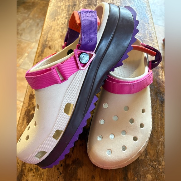 CROCS | Shoes | Crocs Hiker Clog Stucco Purple Pink Orange Mens Size 3 ...